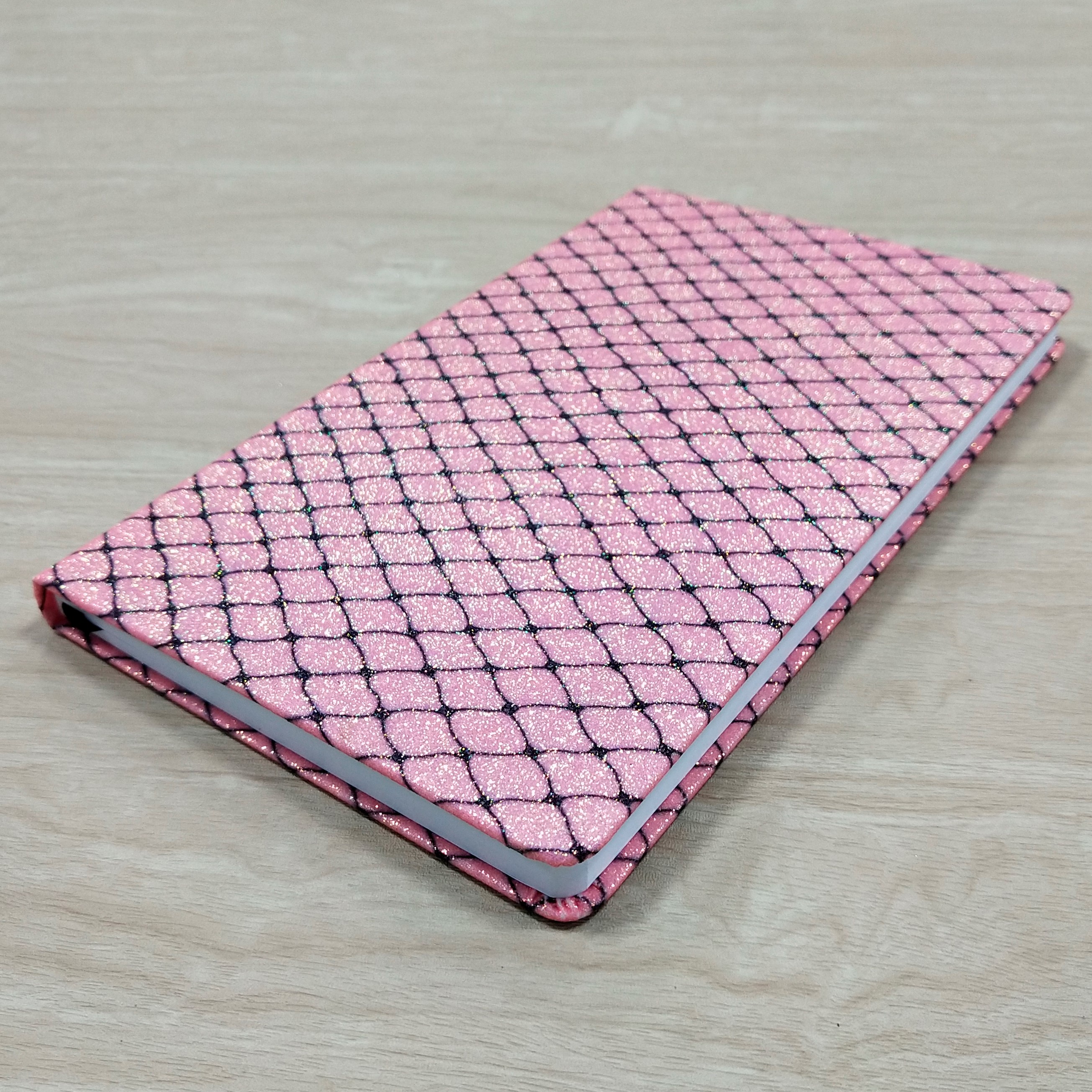 A5 medium size special paper cover notebook with ruled inner pages ...